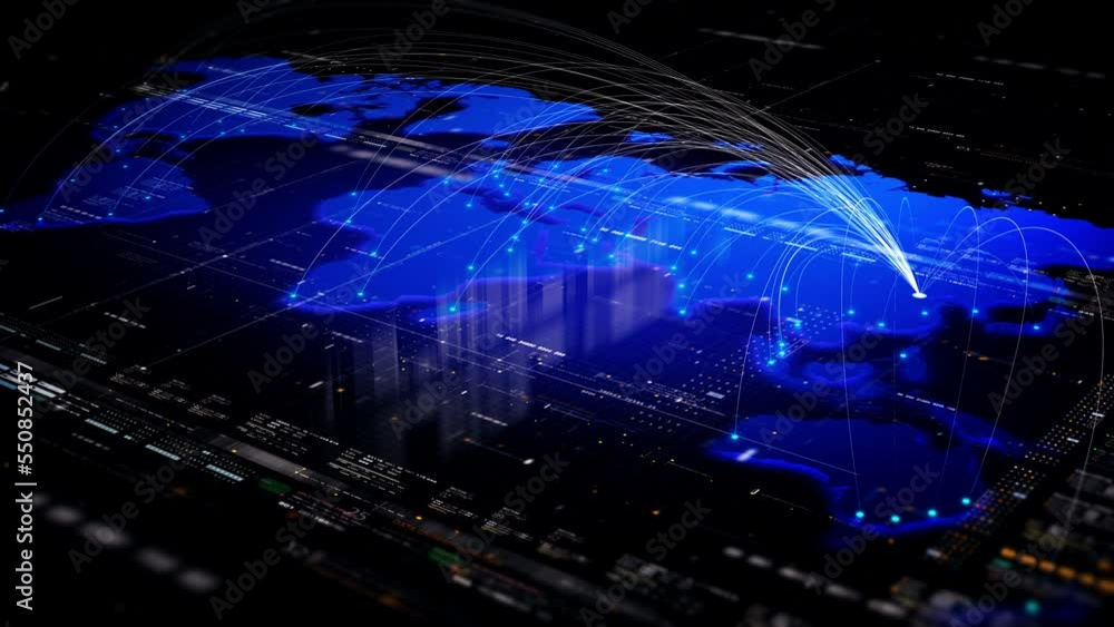 Global connectivity from Beijing, China to other major cities around ...