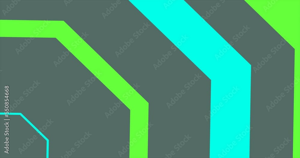 green gradient abstract geometric octagonal background animation Stock ...