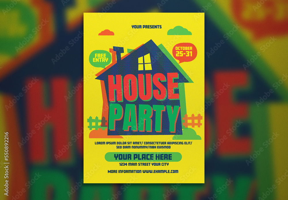 House Party Flyer