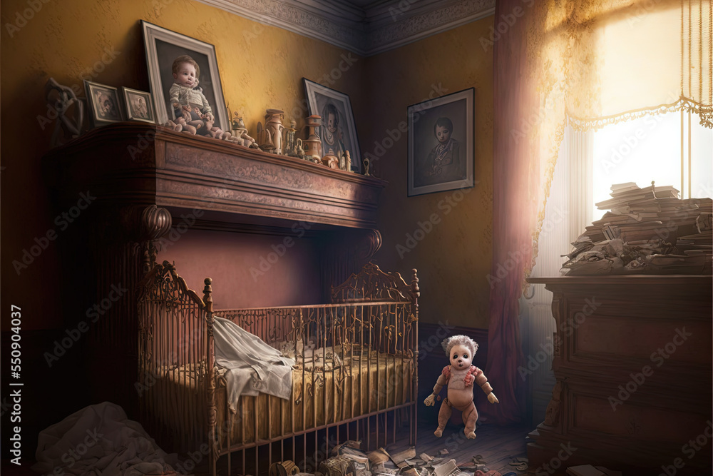 Old Haunted House - Nursery Stock Illustration | Adobe Stock