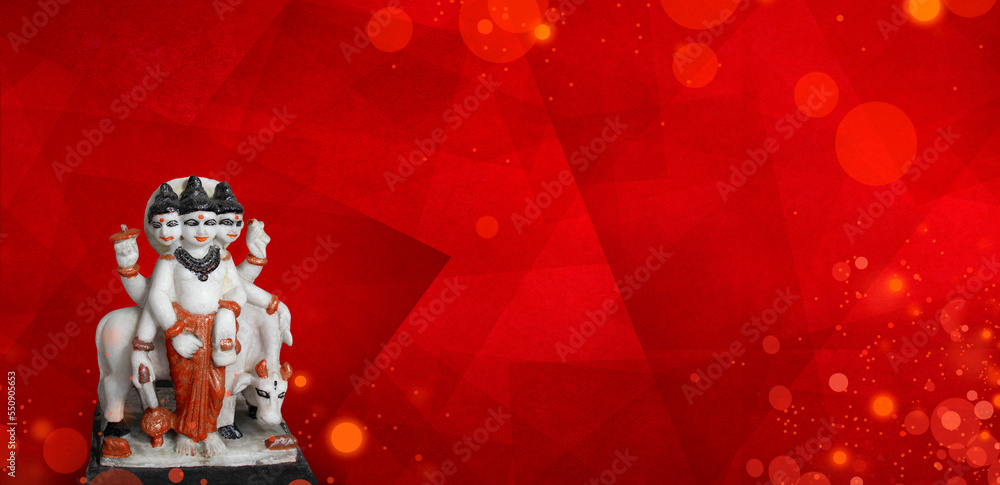 Image of Lord Dattatreya, a Hindu god Lord of Shree Gurudev Datta, Also ...