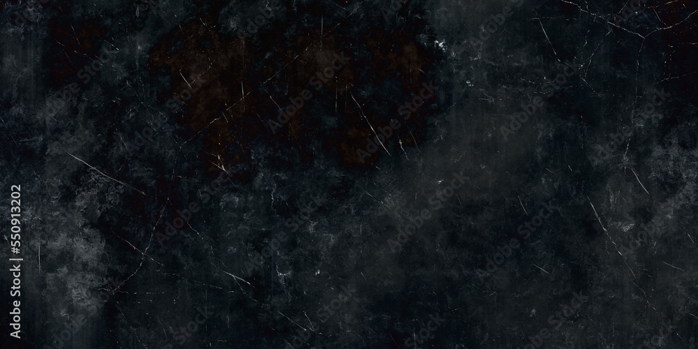 Abstract dark horror gothic wall with old blue undertone and light ...