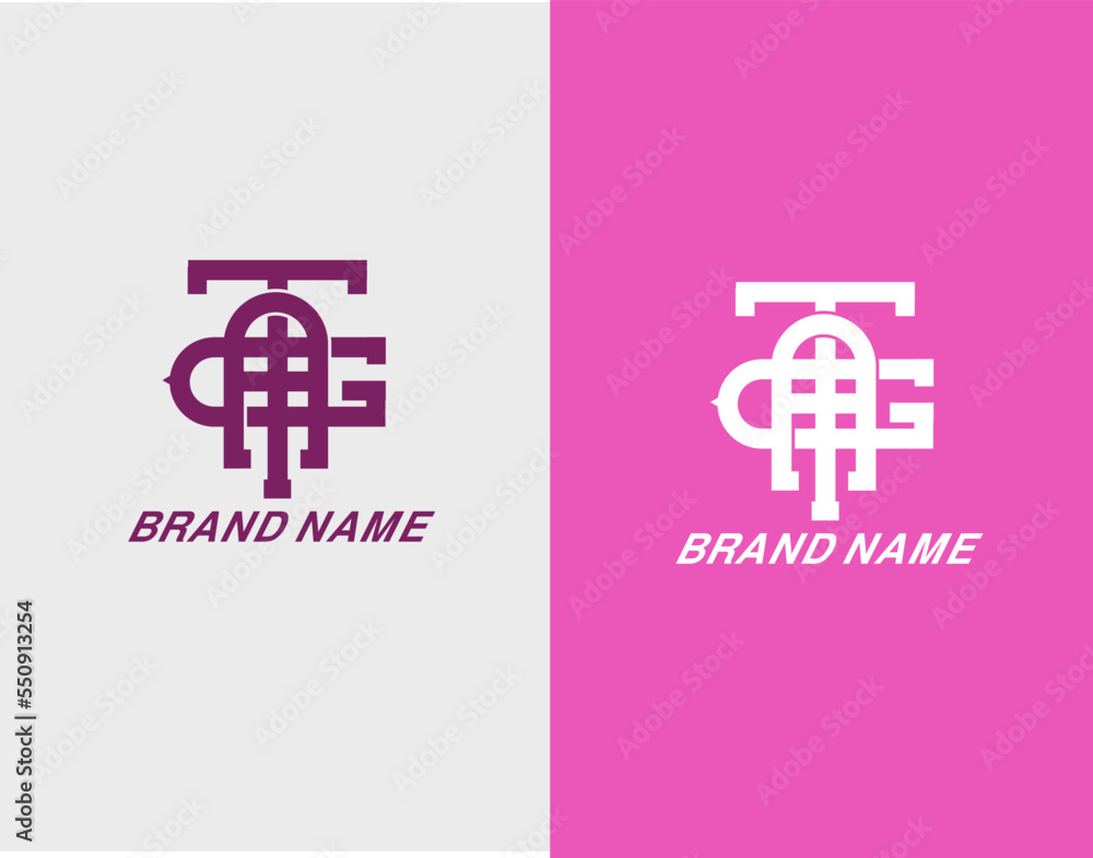 TAG letter design for logo and icon.TAG monogram logo.vector ...