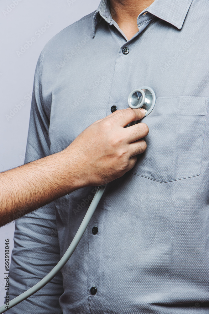 High-Resolution stock photo of a man for a routine check-up to d Stock ...