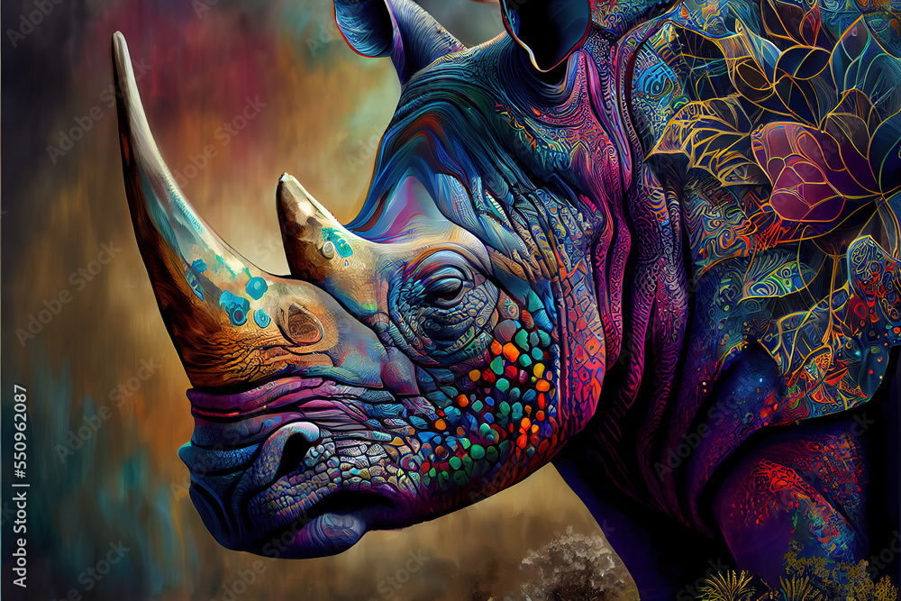 Nature, Animals, Made By AI, Artificial Intelligence Stock Illustration ...