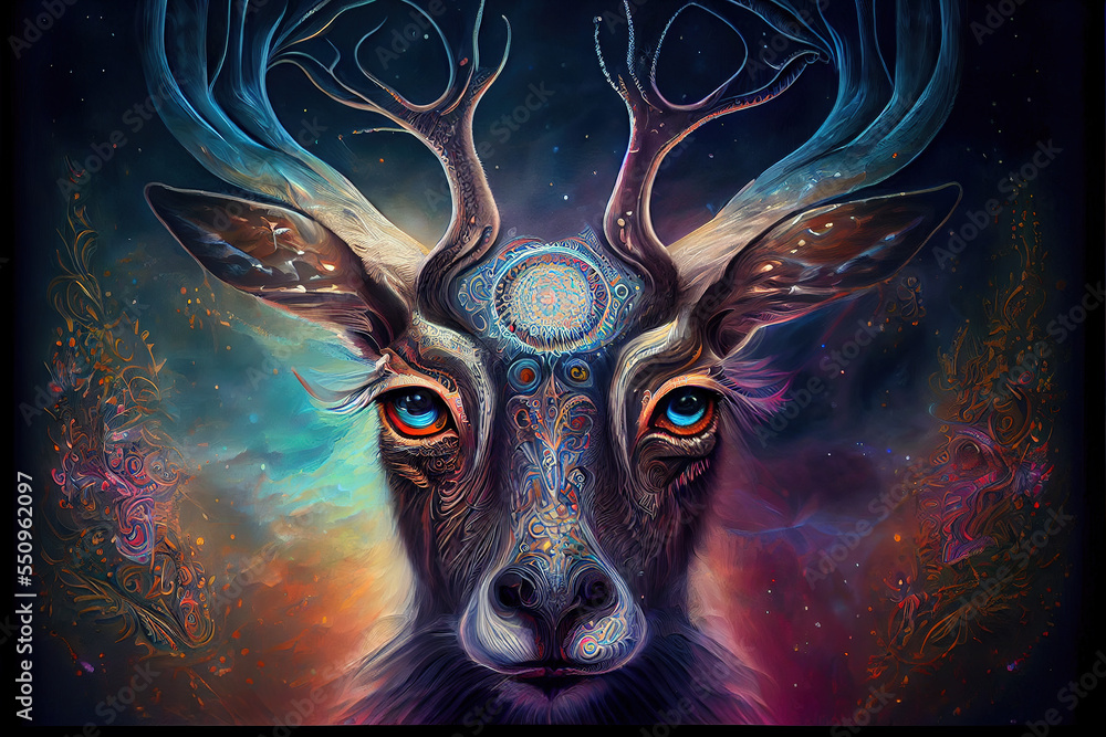 Nature, Animals, Made By AI, Artificial Intelligence Stock Illustration ...