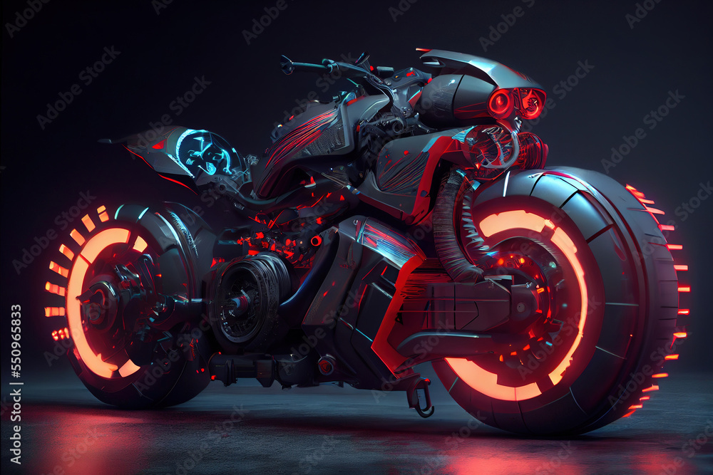motorbike, futuristic, concept design, alien, motorcycle Stock ...
