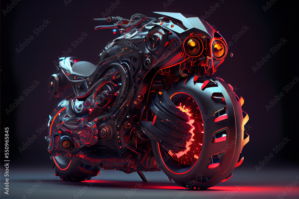 motorbike, futuristic, concept design, alien, motorcycle Stock ...