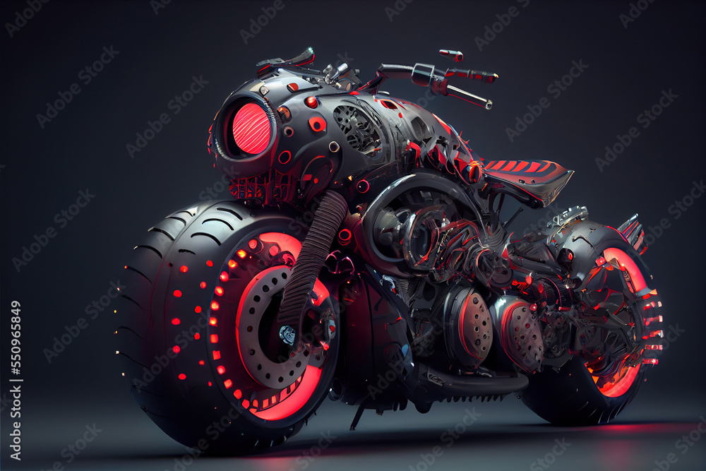 motorbike, futuristic, concept design, alien, motorcycle Stock ...