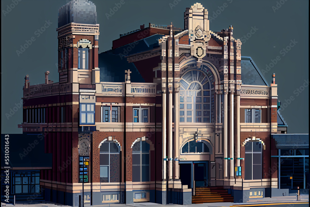 8 Bit Pixel Art Architecture Stock Illustration | Adobe Stock