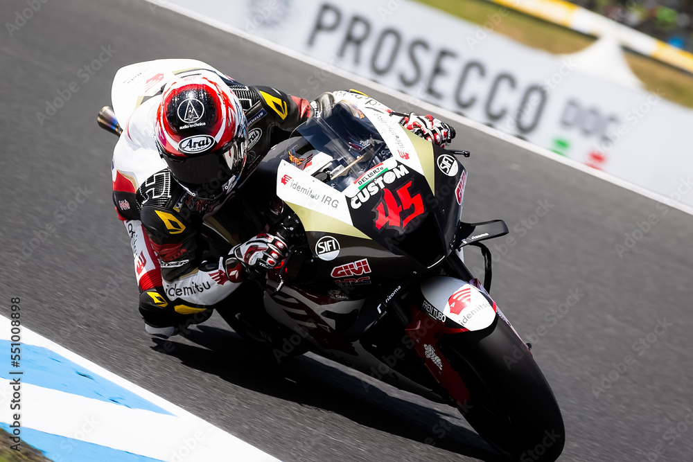 Tetsuta Nagashima of Japan on the LCR Honda IDEMITSU during MotoGP Free ...