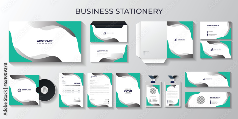 New business stationery and identity, branding, Presentation Folder ...