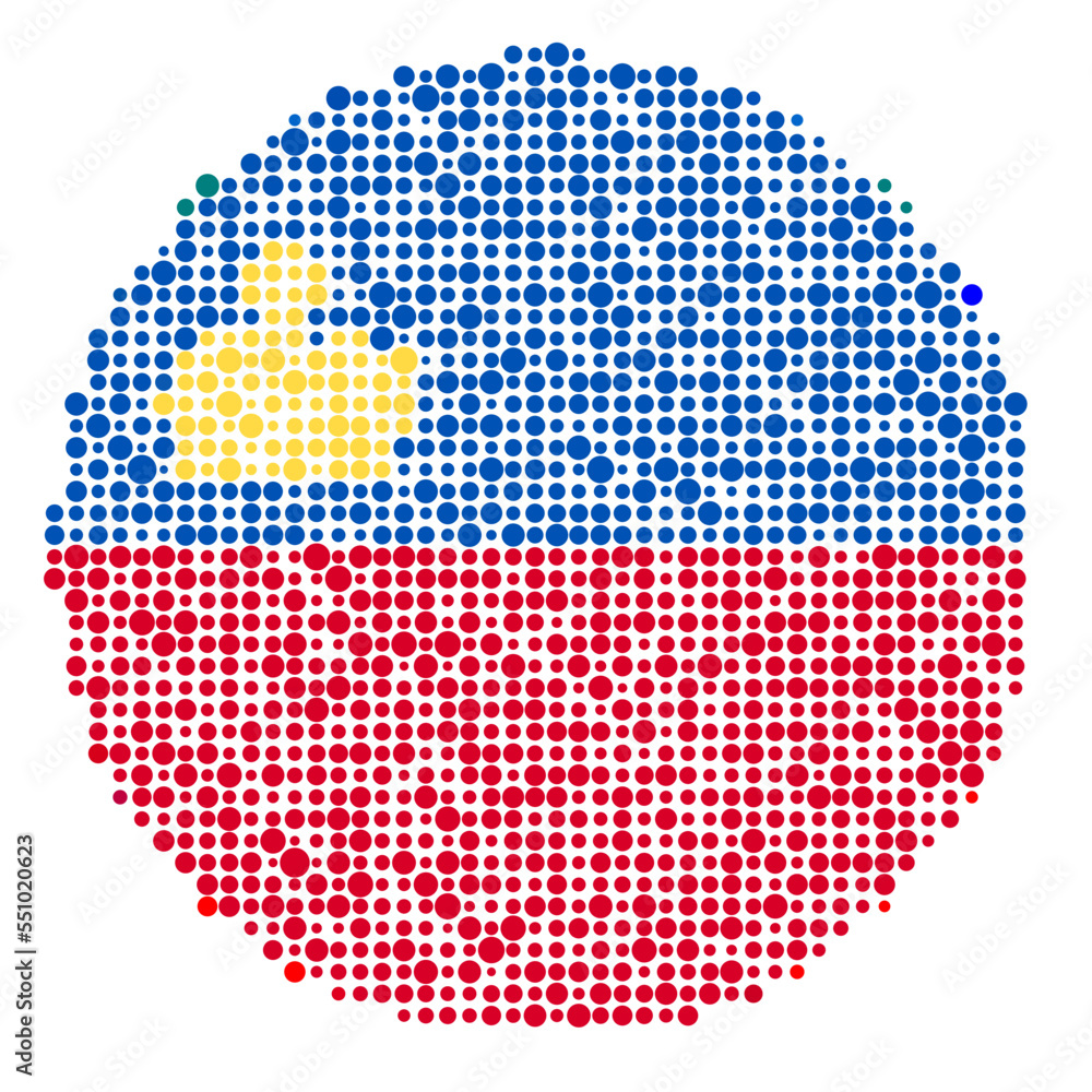 Liechtenstein Silhouette Pixelated pattern map illustration Stock ...
