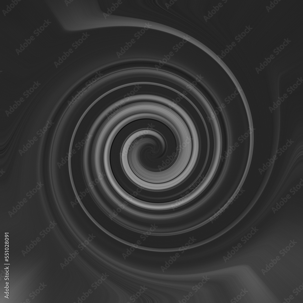A black and white illustration, a mesmerizing vortex Stock Illustration ...