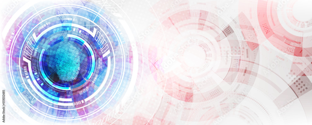 encryption concept background of high tech computer technology security ...