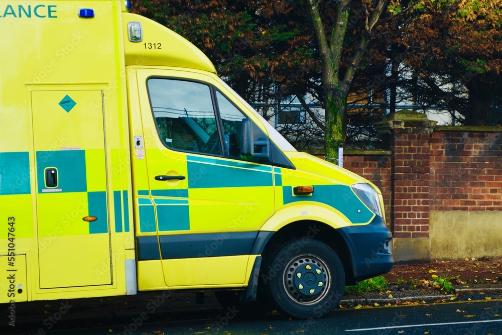 ambulance in action Stock Photo | Adobe Stock