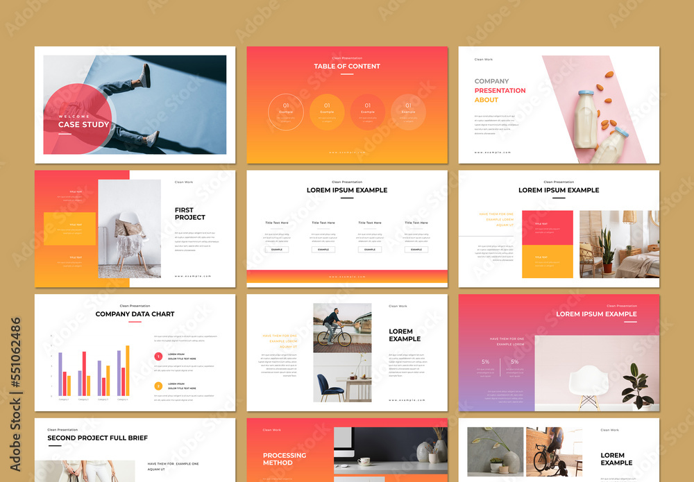 Case Study Layout Stock Template | Adobe Stock
