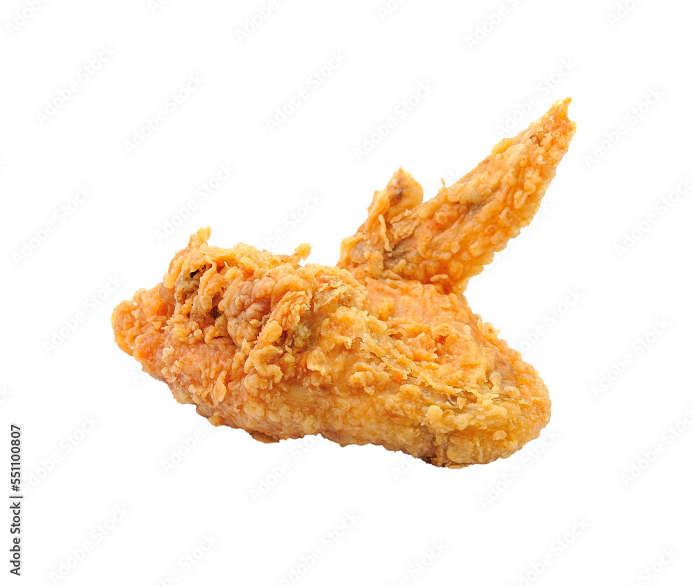 Fried Chicken Wing On transparent png Stock Photo | Adobe Stock