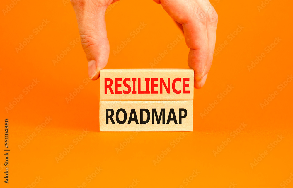 Resilience roadmap symbol. Concept word Resilience roadmap typed on ...