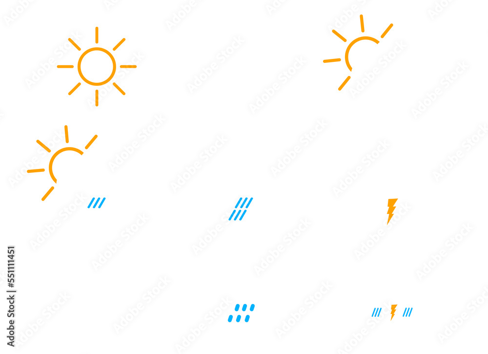 Weather forecasting icons set PNG useful for weather reporting and ...