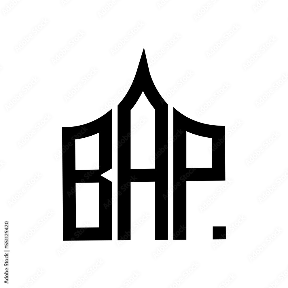 BAP letter logo. BAP Monogram logo design for entrepreneur and business ...