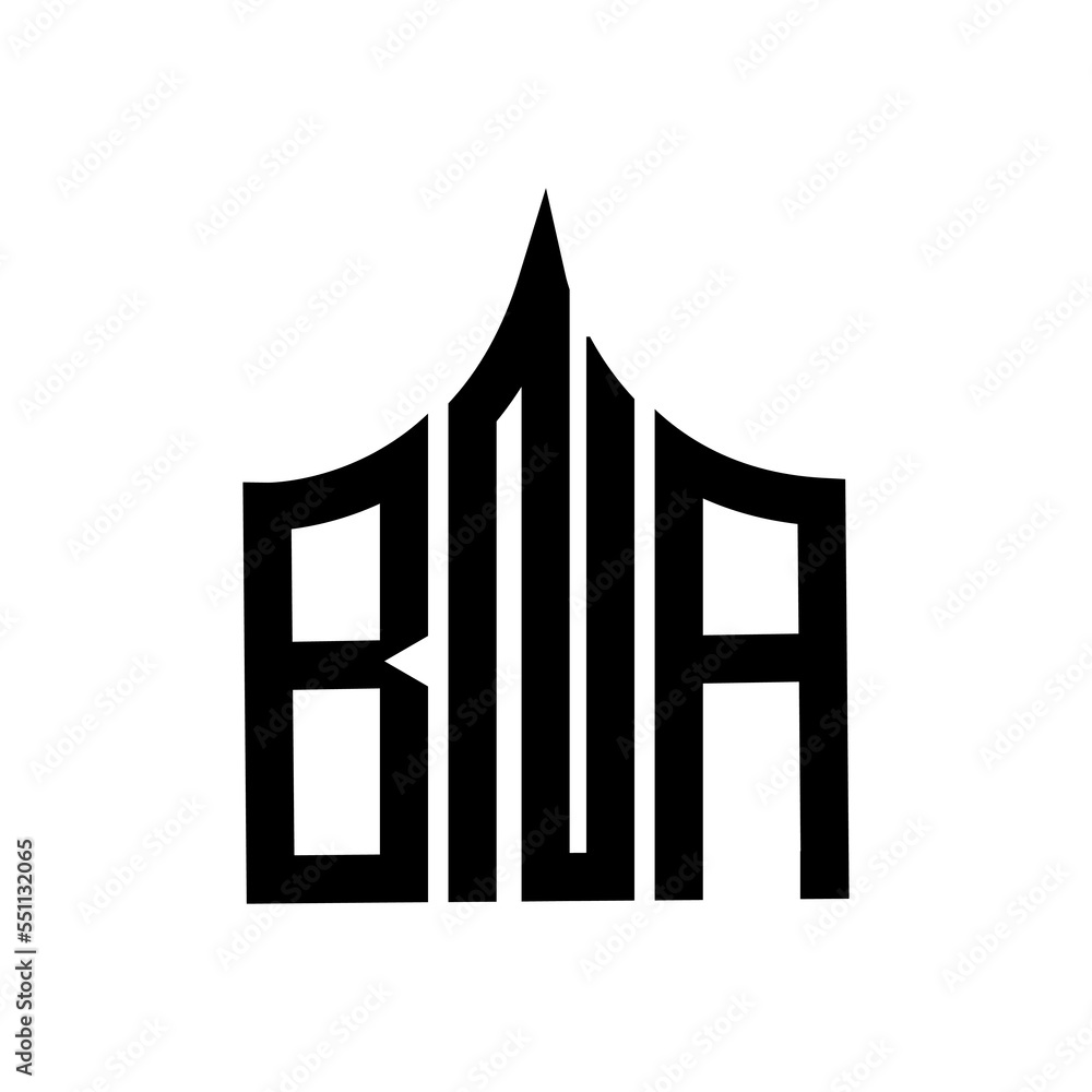 BNA letter logo. BNA Monogram logo design for entrepreneur and business ...