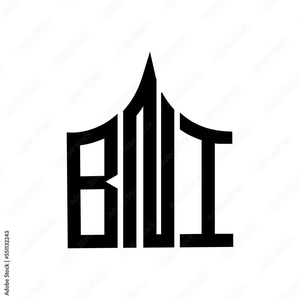BNI letter logo. BNI Monogram logo design for entrepreneur and business ...