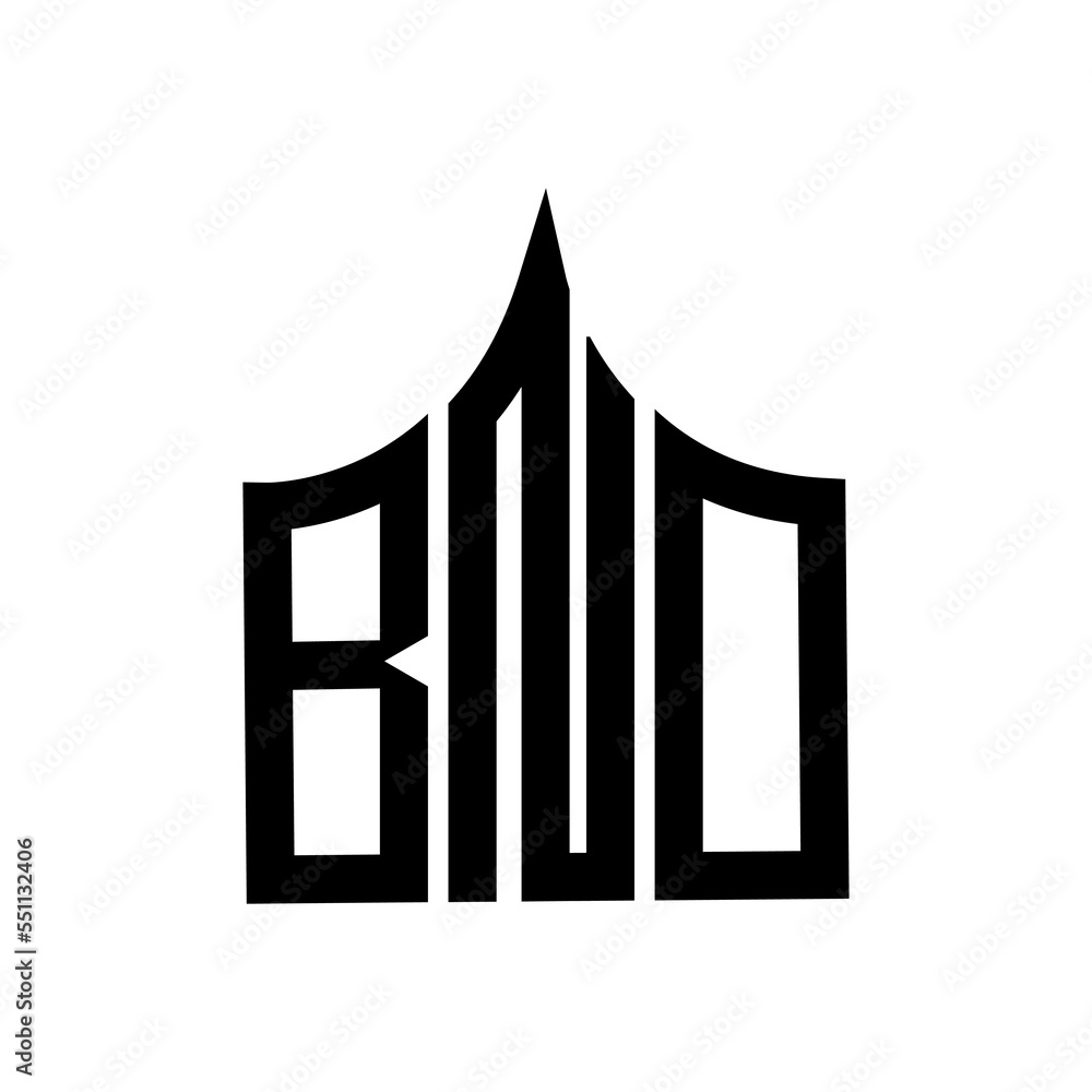 BNO letter logo. BNO Monogram logo design for entrepreneur and business ...