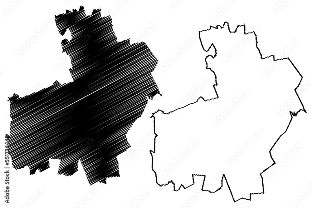 Vetor de Nazas municipality (Estado Libre y Soberano de Durango, Mexico ...