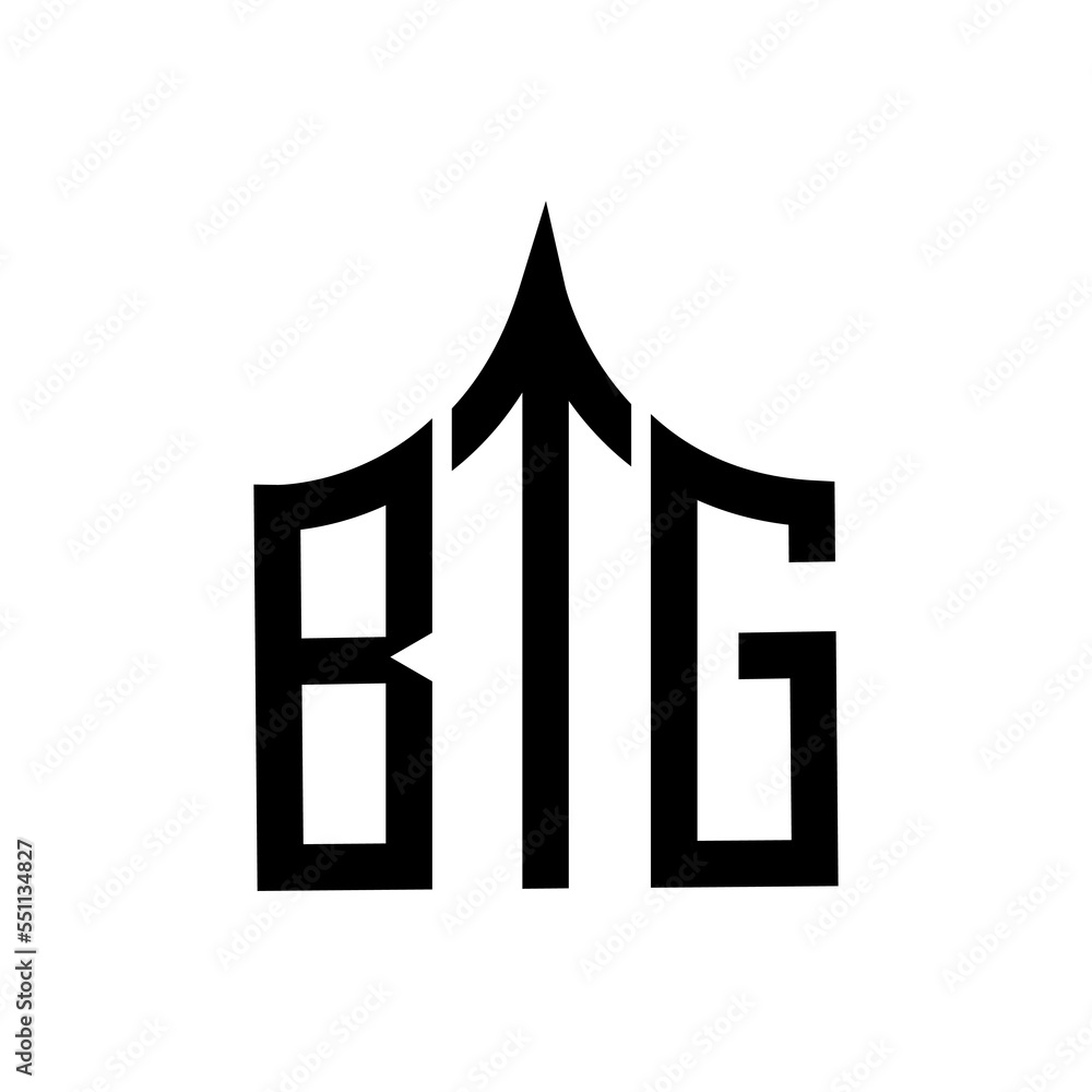 BTG letter logo. BTG Monogram logo design for entrepreneur and business ...