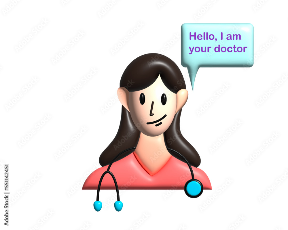 Hello, I am your doctor, Woman, Medical doctor, Family, Young doctor ...