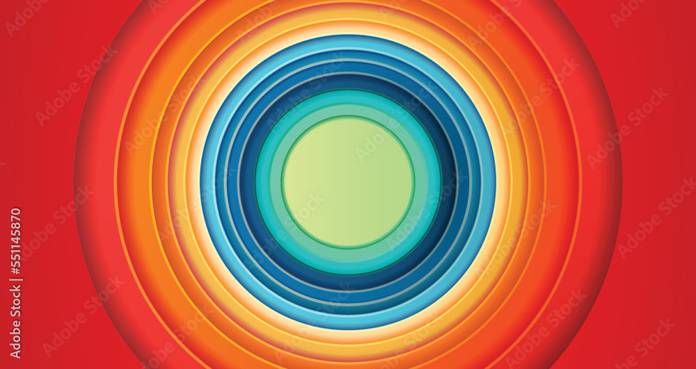 Cartoon colorful Circles Tunes background Stock Vector | Adobe Stock