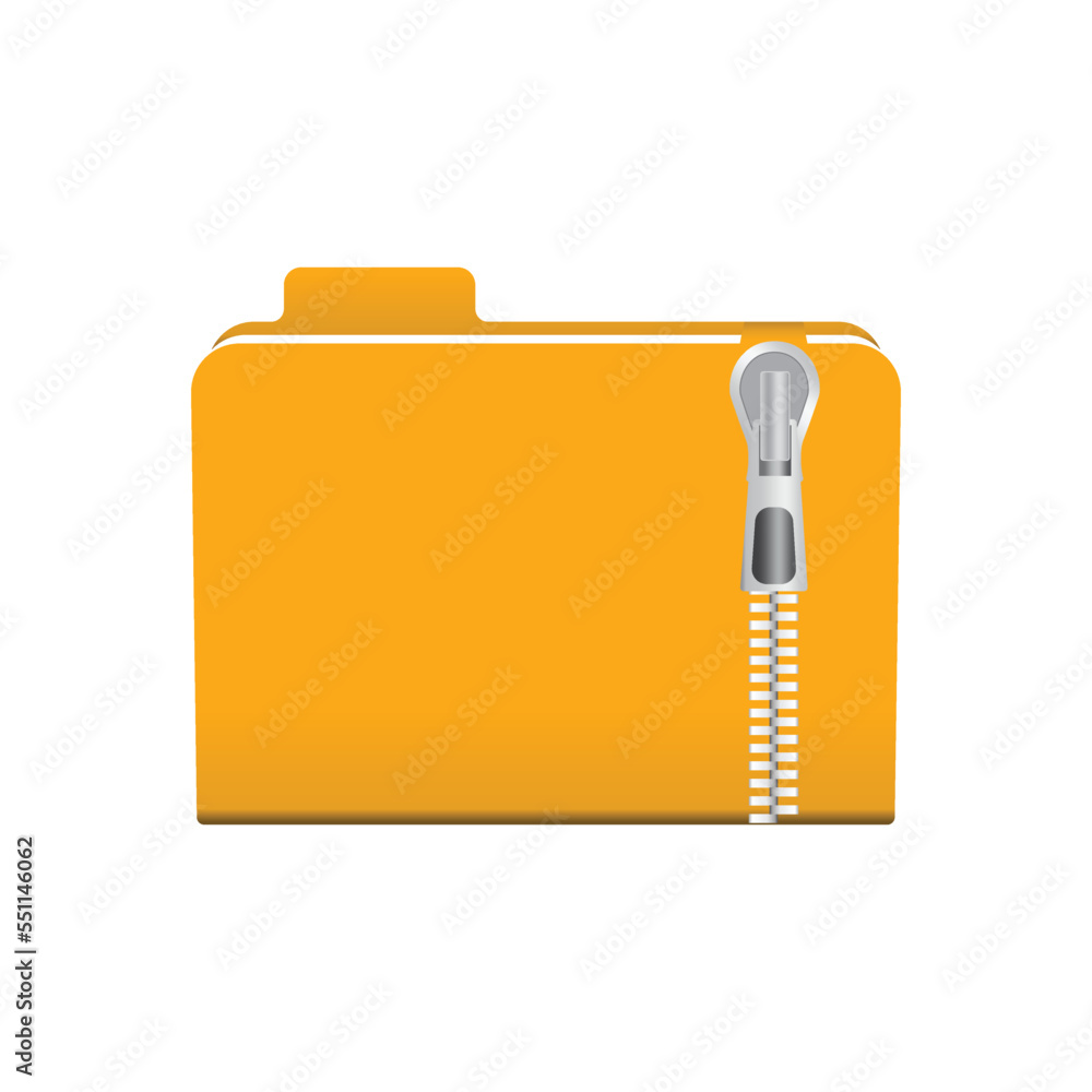 Zip folder icon. Compressed files. vector illustration. Stock Vector ...
