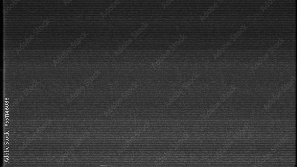 VHS. Gray background of the CRT screen. VHS shaking, flickering ...