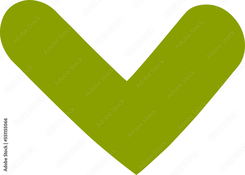 Green checkmark shape png Stock Illustration | Adobe Stock