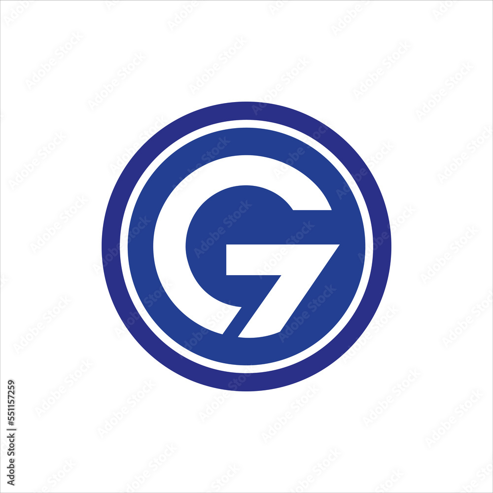 letter g 7 logo vector template Stock Vector | Adobe Stock
