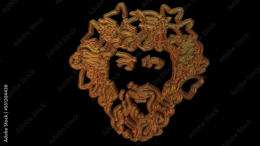 A 3D Illustration of art from the era of the ancient Roman Empire. This ...