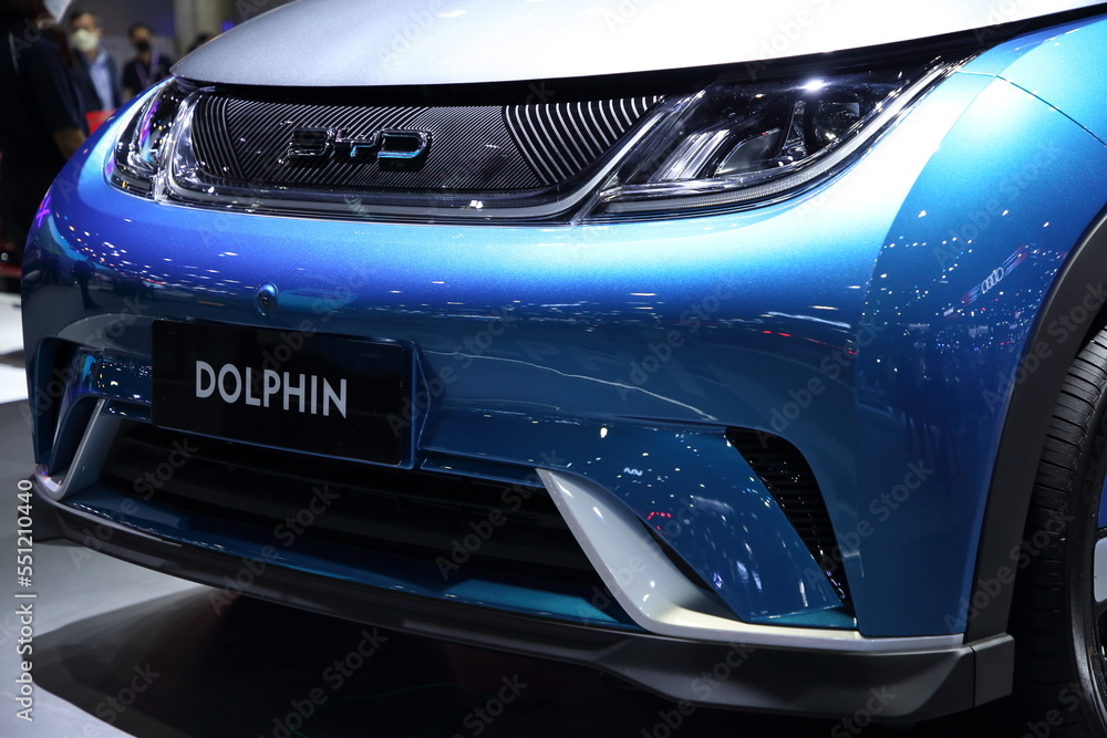 Thailand - Dec 1, 2022: BYD Dolphin EV marine design concepts on ...