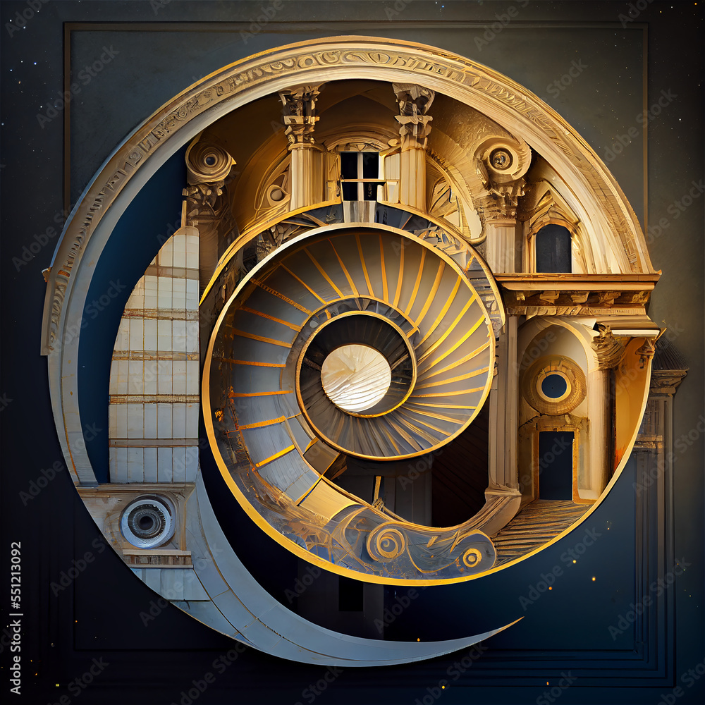 Architecture Golden ratio Stock Illustration | Adobe Stock