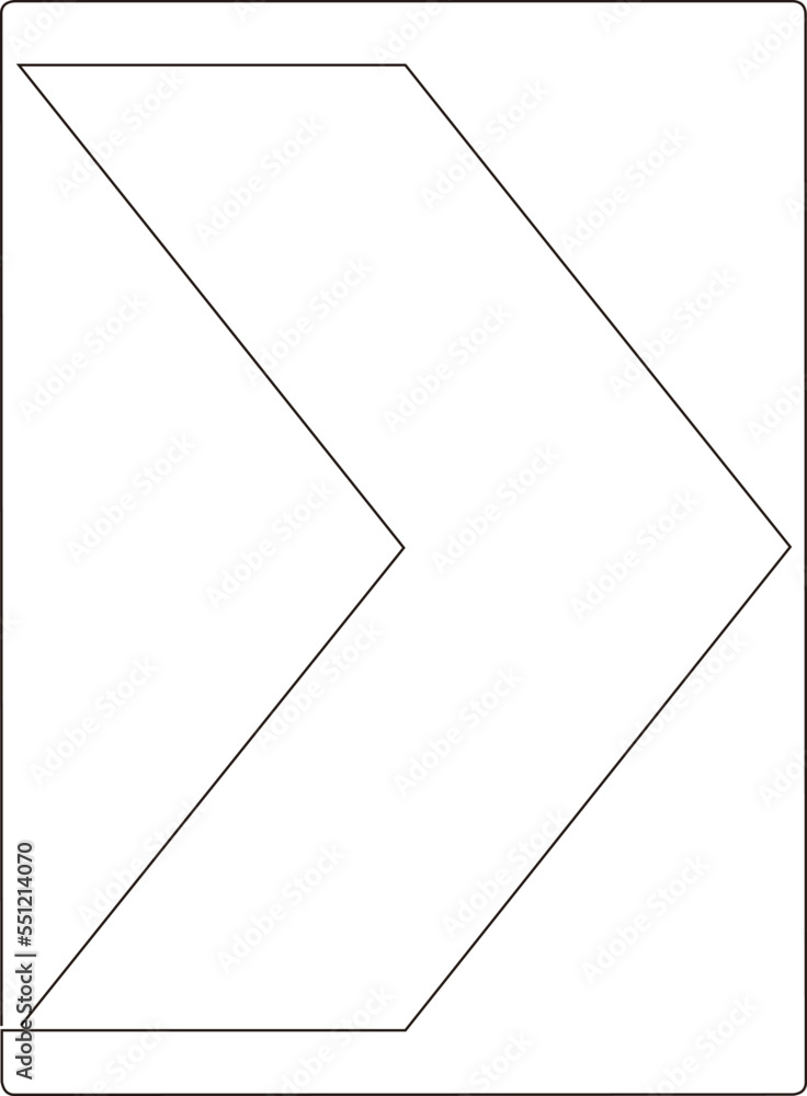 continuous line traffic signs logo black white background Stock Vector ...