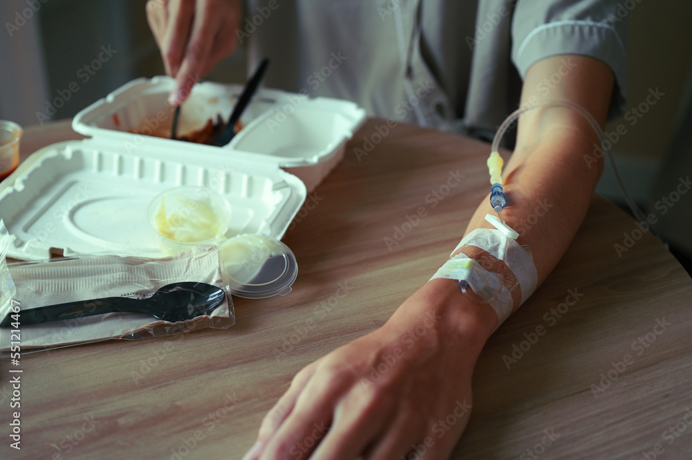 intravenous fluid for treat patient in the hospital Stock Photo | Adobe ...