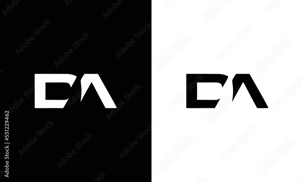 DA LETTER VECTOR LOGO ABSTRACT Stock Vector | Adobe Stock