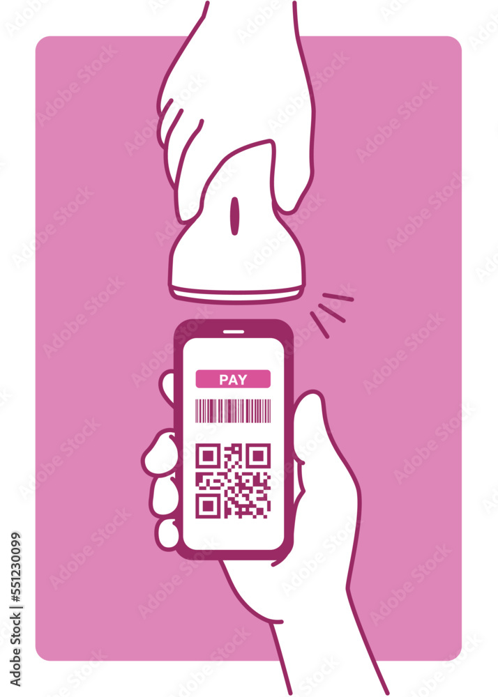 Store reading type QR code payment,vector illustration barcode, QR code ... Store reading type QR code payment,vector illustration barcode, QR code ...