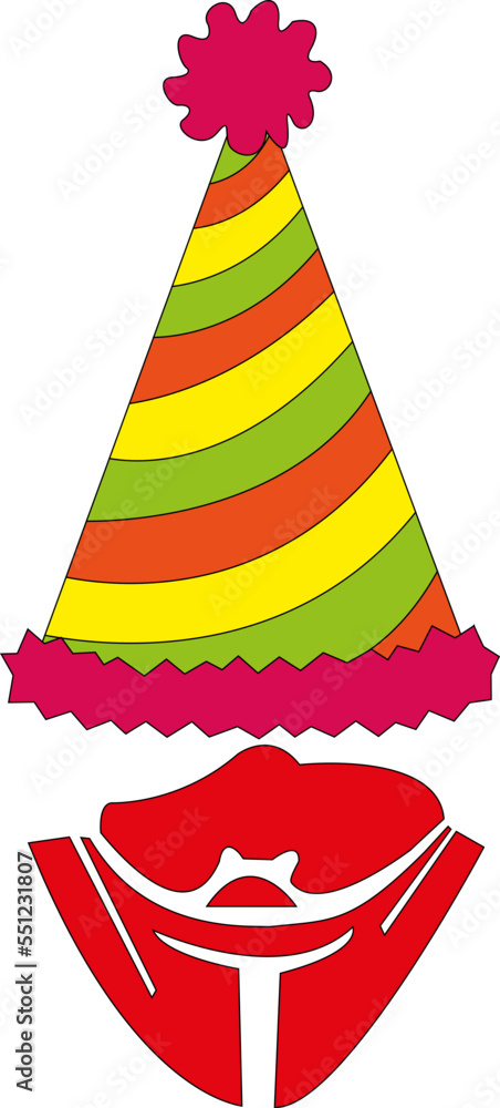 hat, party, pyramid, christmas, celebration, birthday, decoration ...