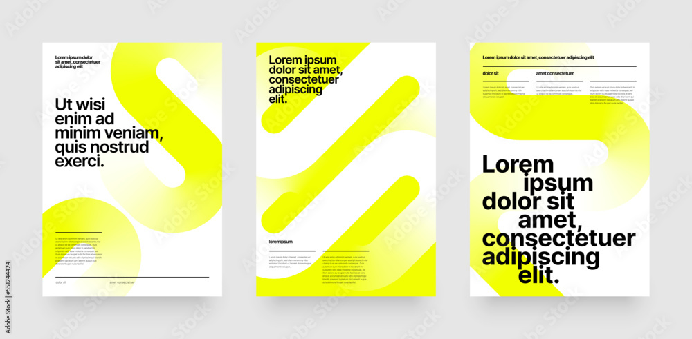 Simple vector layout template for events, companies or any business ...