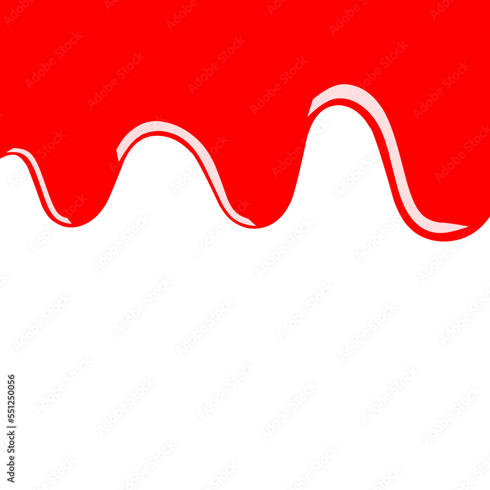 Shiny red slime dripping on white background. Realistic drops of jelly ...