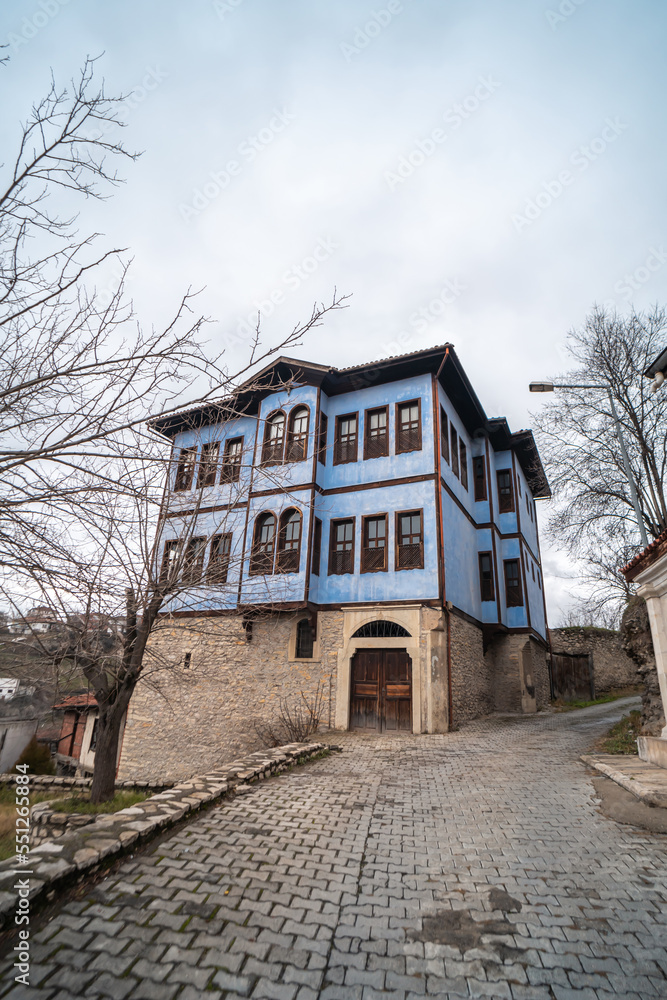 Traditional Ottoman house in Safranbolu. Safranbolu UNESCO World Heritage Site. Old wooden ...