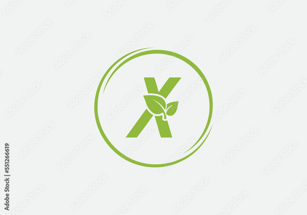 Green leaf circle logo and Eco nature business symbol design vector ...