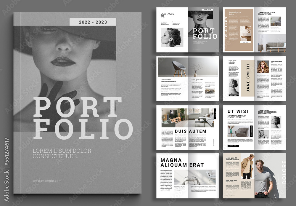 Modern Portfolio Template Stock Template | Adobe Stock