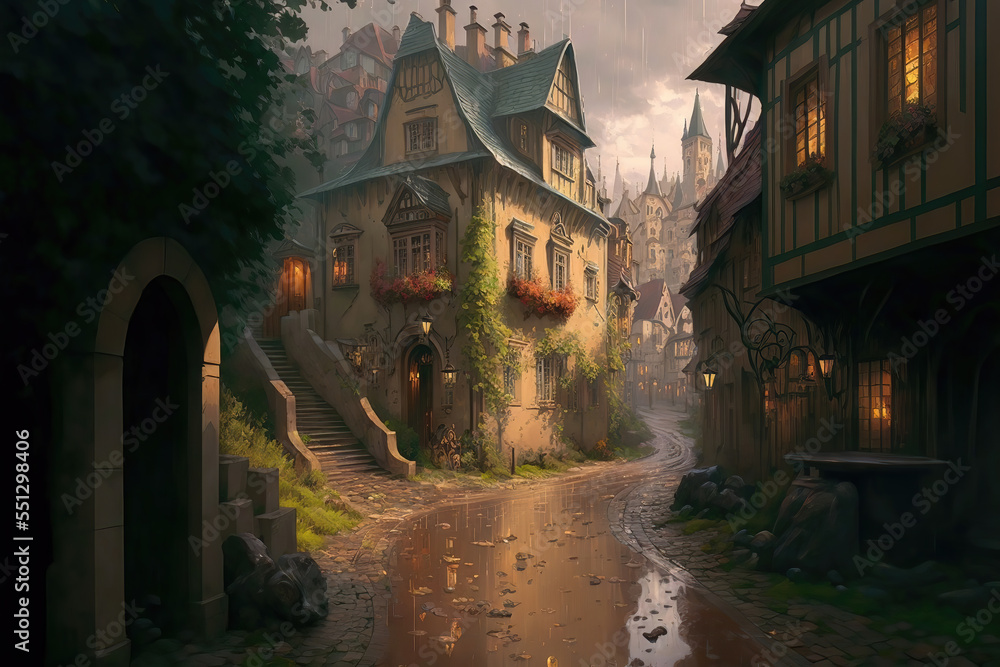Medieval Town Square